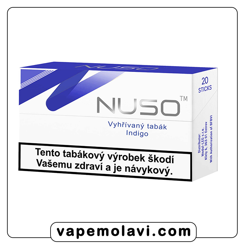 سیگار ایندیگو برند نوسو Nuso Tobacco Indigo - ویپ مولوی
